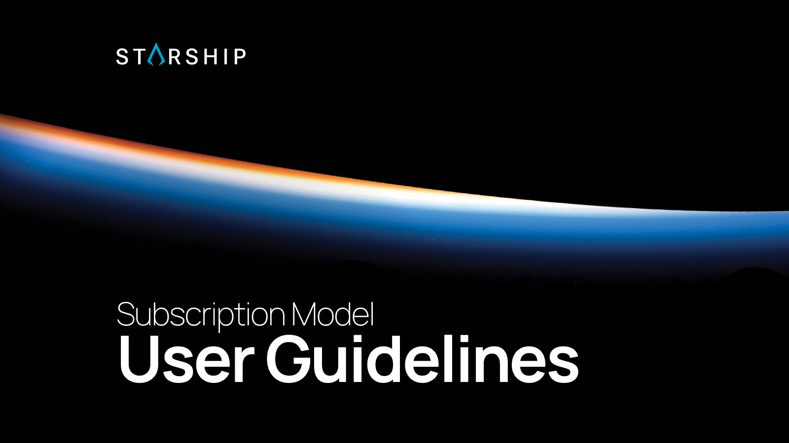 Subscription Model: Full User Guidelines