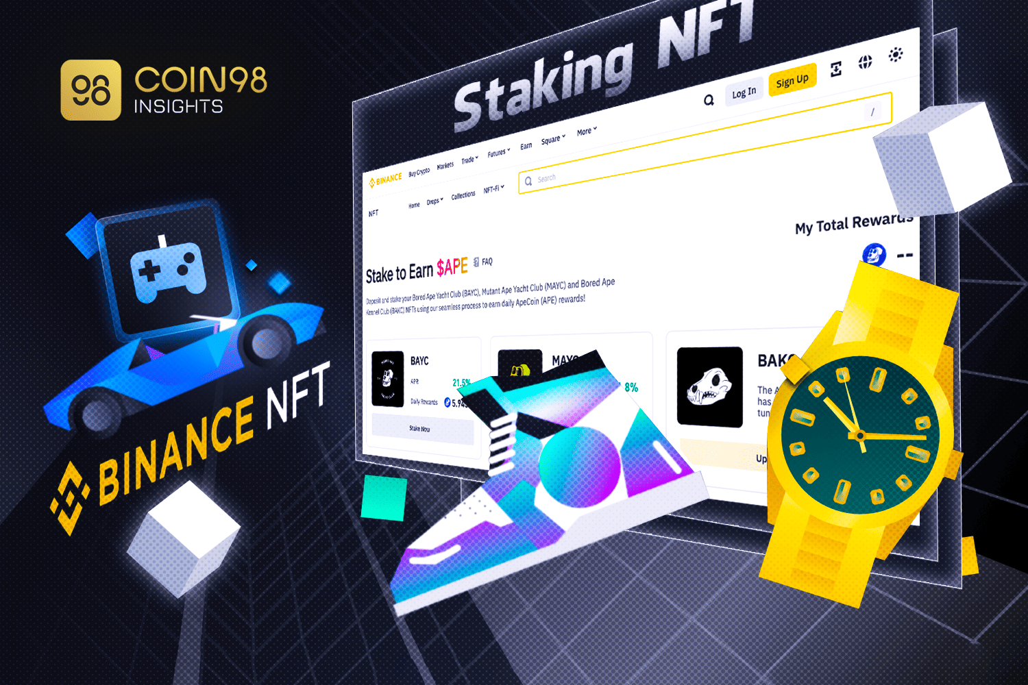 Hướng dẫn staking NFT trên Binance NFT