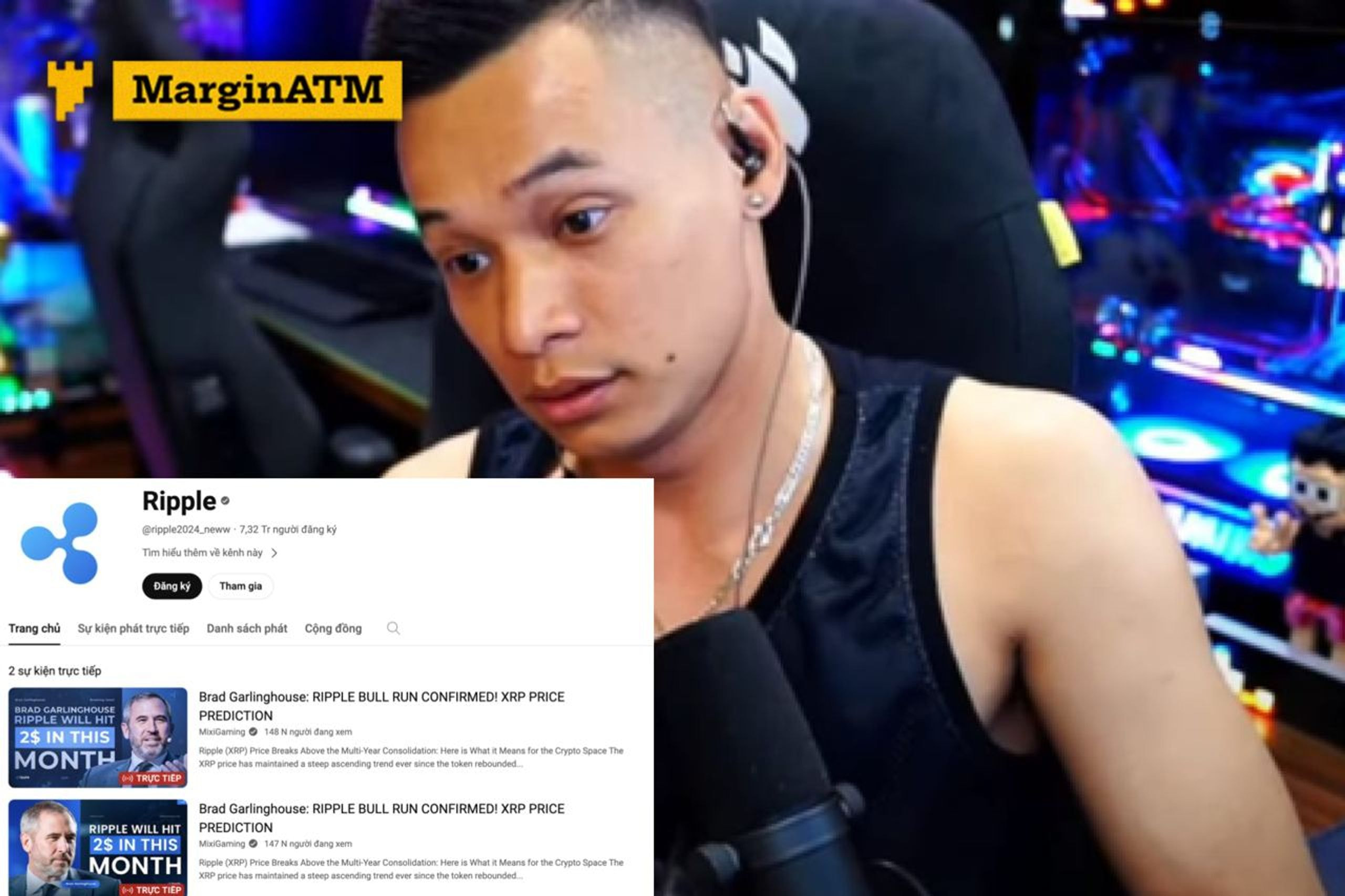 Kênh YouTube 7.3 triệu sub của Độ Mixi bị hack để shill Ripple